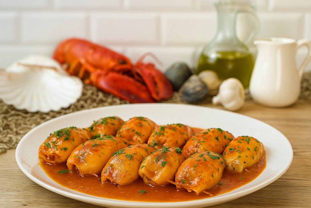 Receta de chipirones rellenos de marisco – lacocinaderaul.com